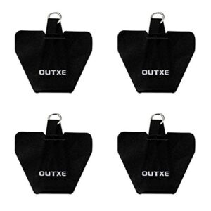 outxe universal phone tether tab without adhesive, 4 pack phone lanyard replacement part for phone strap (4 pcs)