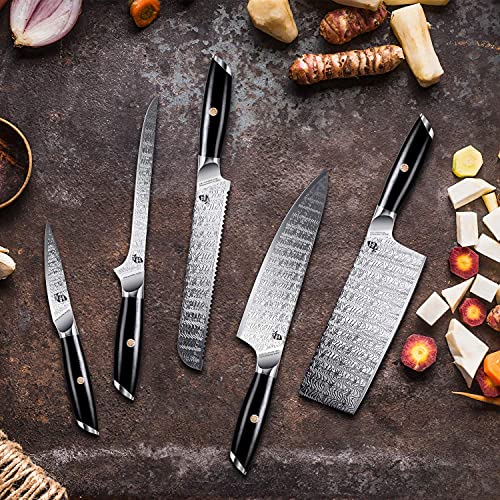 TUO Paring Knife - 3.5 inch Small Kitchen Knife Peeling Knife for Fruit and Veggie, AUS-8 Japanese Stainless Steel with Ergonomic G10 Handle, Falcon S Series with Gift Box