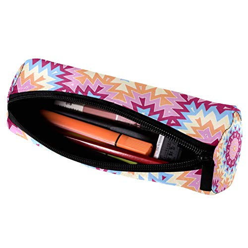 Ethnic Style Floral Pencil Bag Pen Case Stationary Case Pencil Pouch Desk Organizer Makeup Cosmetic Bag for School Office