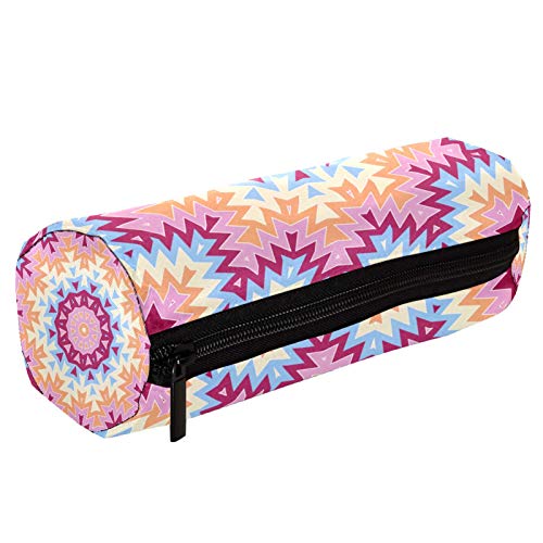 Ethnic Style Floral Pencil Bag Pen Case Stationary Case Pencil Pouch Desk Organizer Makeup Cosmetic Bag for School Office