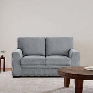 lexicon winona living room loveseat, gray