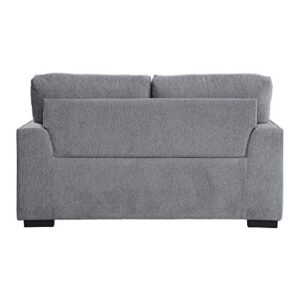 Lexicon Winona Living Room Loveseat, Gray