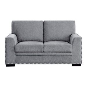 Lexicon Winona Living Room Loveseat, Gray