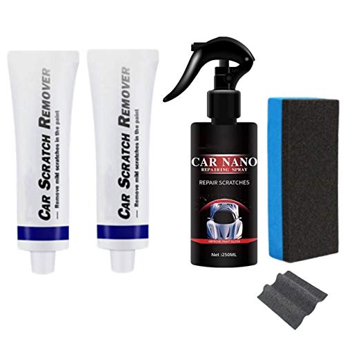 LLSY Nano Car Scratch Remover Kit with Car Nano Magic Cloth，Buy 1Get Anti Scratch Hydrophobic Polish Spray Car Nano Ceramic Coating