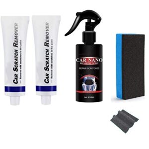 LLSY Nano Car Scratch Remover Kit with Car Nano Magic Cloth，Buy 1Get Anti Scratch Hydrophobic Polish Spray Car Nano Ceramic Coating