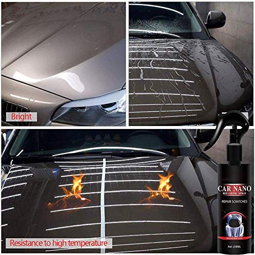 LLSY Nano Car Scratch Remover Kit with Car Nano Magic Cloth，Buy 1Get Anti Scratch Hydrophobic Polish Spray Car Nano Ceramic Coating