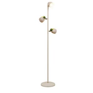 floor lamp modern floor lamp room light multi head standing lamp bedroom light with adjustable white acrylic reading shades floor light standing light (color : white, size : three ends)