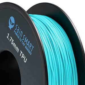 SainSmart Neon Color TPU, 1.75mm Flexible TPU 3D Printer Filament 800g, Dimensional Accuracy +/- 0.05 mm, Neon Cyan