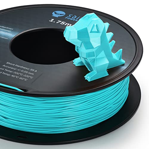 SainSmart Neon Color TPU, 1.75mm Flexible TPU 3D Printer Filament 800g, Dimensional Accuracy +/- 0.05 mm, Neon Cyan