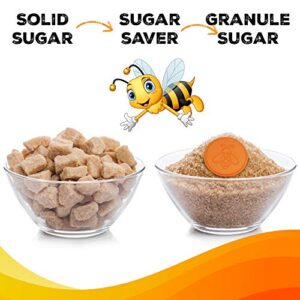 Enolvo Brown Sugar Keeper Bee - Terra Cotta Brown Sugar Saver, Brown Sugar Disc to Maintain Food Moisture, Brown Sugar Softener Stone, Humidifying Hydrostone (Orange Box)