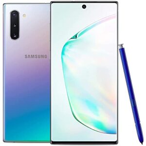 samsung galaxy note 10 n970 6.3" android 256gb smartphone (renewed) (aura glow, gsm unlocked)