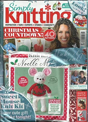 SIMPLY KNITTING MAGAZINE, ISSUE, 2018 ISSUE # 178 FREE GIFTS ARE INCLUDED.