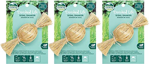 Oxbow Animal Health 3 Pack of Enriched Life Sisal Shakers Small Pet Toys