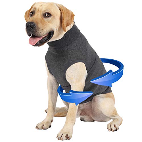 Dog Anxiety Jacket, Dog Coat Dog Anxiety Vest Jacket, Security Vest, Coat Anxiety Shirt for Dogs, Anxiety Jacket for Dogs, Dog Calming Vest for Small Medium Large Dogs (L).