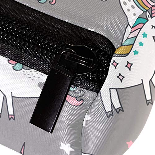 Magic Unicorn Pattern Pencil Bag Pen Case Stationary Case Pencil Pouch Desk Organizer Makeup Cosmetic Bag for School Office