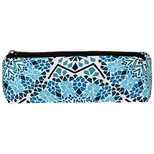 Moroccan Mosaic Pattern Pencil Bag Pen Case Stationary Case Pencil Pouch Desk Organizer Makeup Cosmetic Bag for School Office