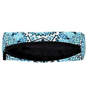 Moroccan Mosaic Pattern Pencil Bag Pen Case Stationary Case Pencil Pouch Desk Organizer Makeup Cosmetic Bag for School Office