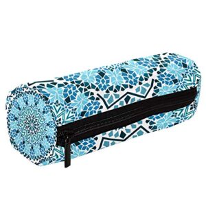 Moroccan Mosaic Pattern Pencil Bag Pen Case Stationary Case Pencil Pouch Desk Organizer Makeup Cosmetic Bag for School Office