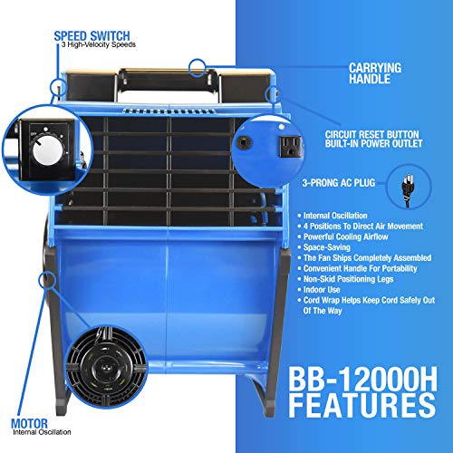 BLUE BLOWER PROFESSIONAL Air Mover 1200 CFM