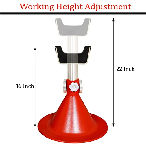 AAProTools Standard Horse Size Hoof Farrier Stand with Two Magnets RED + 1 Free Hoof Knife & Farrier Hammer