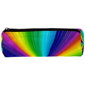 Colorful Rainbow Pencil Bag Pen Case Stationary Case Pencil Pouch Desk Organizer Makeup Cosmetic Bag for School Office