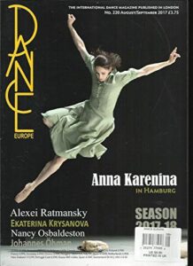 dance europe, the international dance magazine, august/september, 2017 no.220