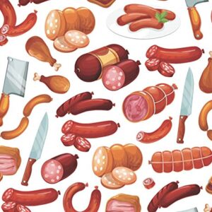 Stesha Party Meat Gift Wrap - Funny Wrapping Paper - Chef Present - 30 x 20 Inch (3 Sheets)