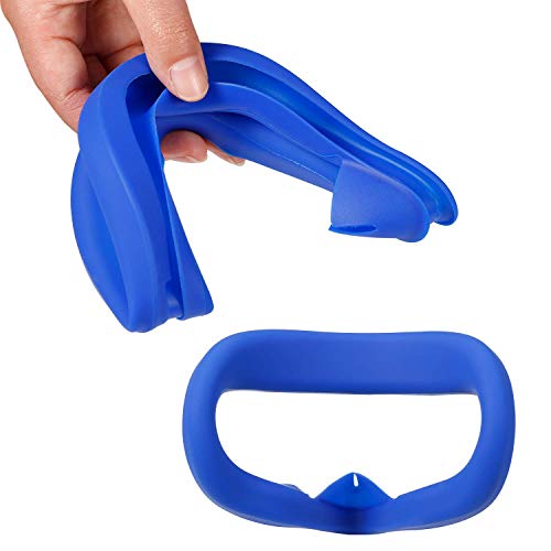 Topcovos Newest VR Silicone Interfacial Cover for Oculus Quest 2 Face Protect Skin Sweatproof Lightproof Anti-Leakage