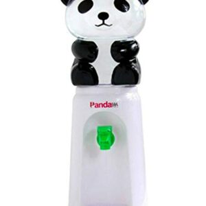 Panda Water Dispenser, 2.5 Liters Mini Bottled Cooler Drinking Stand for Office Desk, Room Table, Kitchen Counter - White