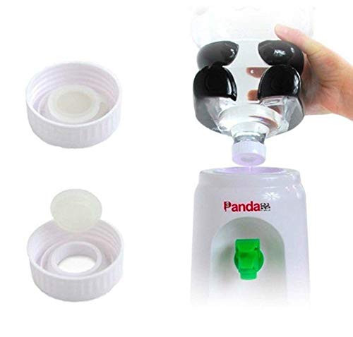 Panda Water Dispenser, 2.5 Liters Mini Bottled Cooler Drinking Stand for Office Desk, Room Table, Kitchen Counter - White