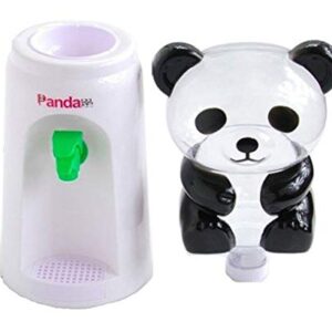 Panda Water Dispenser, 2.5 Liters Mini Bottled Cooler Drinking Stand for Office Desk, Room Table, Kitchen Counter - White