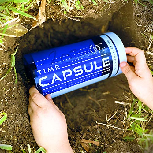 QPS Large Time Capsule to Bury for Kids - A Keepsake for Your Future Self - Airtight & Waterproof Underground Storage Container