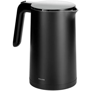 zwilling enfinigy cool touch 1.5-liter electric kettle, cordless tea kettle & hot water