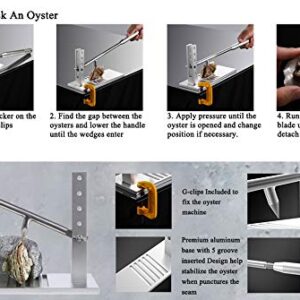 Ropto Oyster Shucker Tool Set, Oyster Shucking Tool, Oyster Opener Tool Set Oyster Shucker Machine