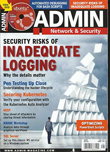 ADMIN NETWORK & SECURITY MAGAZINE, ISSUE, 2019 ISSUE, 48 FREE DVD INCLUDED