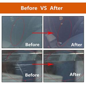 Hongwen 34Pcs/Set Glass Scratch Repair Kit, Deep Scratch Remover Window Repair Multifunctional Glass Polishing Kit for Car Glass and Windscreen