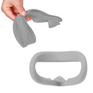 Topcovos Newest VR Silicone Interfacial Cover for Oculus Quest 2 Face Protect Skin Sweatproof Lightproof Anti-Leakage