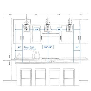 Progress Lighting P500041-031 Briarwood Pendants, Ceruse Black 9.00x10.00x10.00