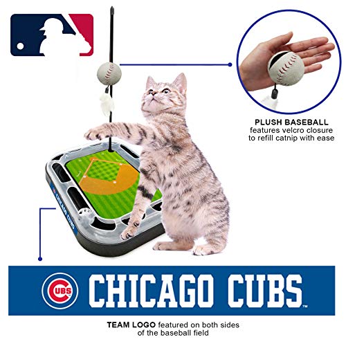 Pets First Chicago Cubs Baseball Cat Scratcher Toy