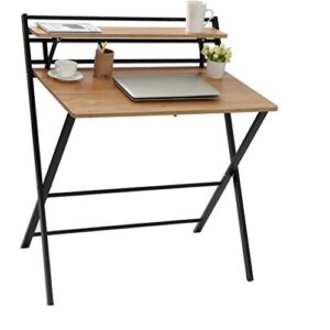 penate folding study desk for small space home office desk simple laptop writing table 80x 50x72.5cm-ship fron usa