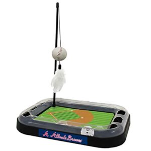 pets first atlanta braves baseball cat scratcher toy