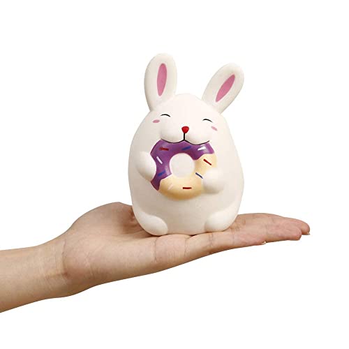 Anboor 4.7 Inches Rabbit Squishies Kawaii Soft Slow Rising Cute Scented Animal Squishys Stress Relief Kids Toys Decorative Props Easter Basket Stuffers