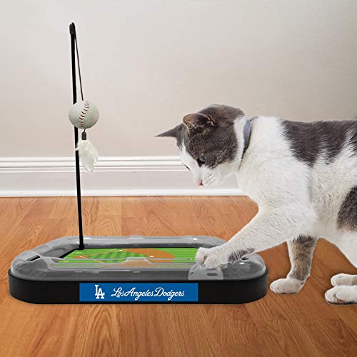 Pets First Los Angeles Dodgers Baseball Cat Scratcher Toy