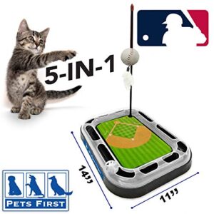 Pets First Los Angeles Dodgers Baseball Cat Scratcher Toy