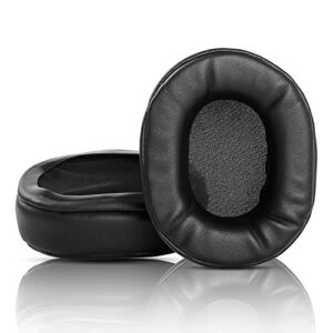 replacement earpads cups cushions compatible with senal smh-1000 smh-1200 monitor headphones earmuffs foam (leather)