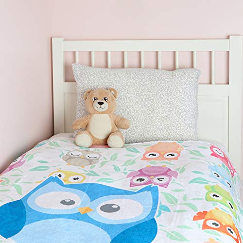 Owl Throw Blanket, Adorable Super-Soft Extra-Large Fluffy Owl Blanket for Toddlers Kids Baby Adults Teens Boys and Girls, Fleece Owl Blanket (50 in x 60 in) Warm and Cozy Throw for Bed Crib or Couch