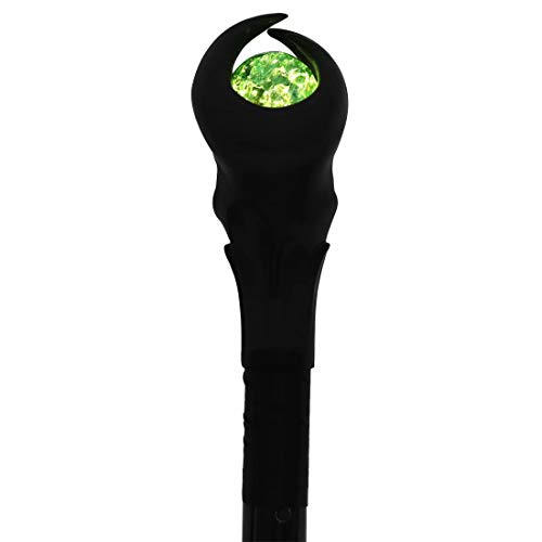 COSGO 51-inch Deluxe Maleficent Staff with Green Light Orb Wizard Scepter Magic Wand Halloween Props (Green Light)