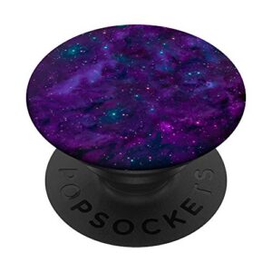 cell phone button holder pop out grip purple nebula galaxy popsockets popgrip: swappable grip for phones & tablets