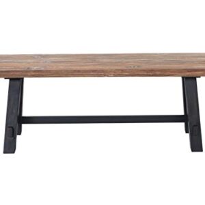 Alaterre Furniture Adam 48" L Solid Wood Bench