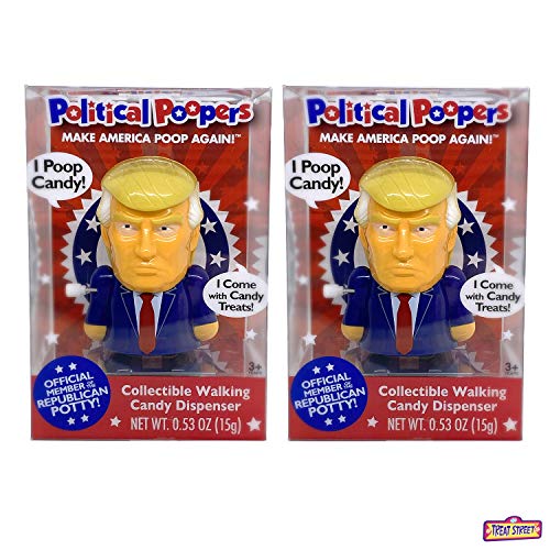 Political Poopers 2-Pack President Trump Candy Dispenser